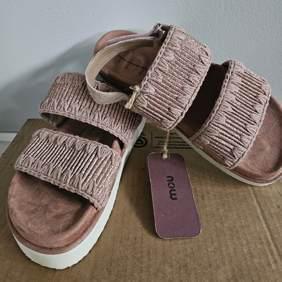 Mou | Shoes | Mou Glitter Slingback Sandals New | Poshmark